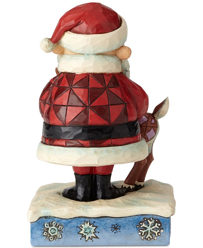 Jim Shore Santa Hugging Rudolph Figurine - Macy's