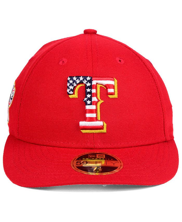 New Era Texas Rangers Stars and Stripes Low Profile 59FIFTY Fitted Cap ...