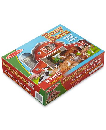 Melissa and Doug Melissa & Doug Busy Barn Shaped Floor Puzzle - Macy's