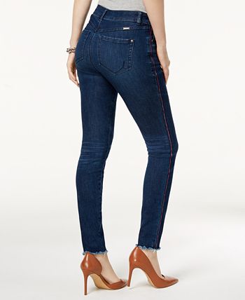 INC International Concepts I.N.C. Curvy-Fit Racing-Stripe Skinny Jeans ...