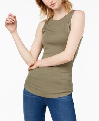Bar III Ribbed Tank Top, Created for Macy's - Macy's
