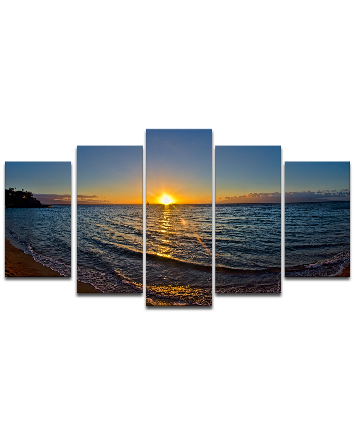 Click here for Ready2HangArt Sun Rise 5-Pc. Canvas Art Print Set prices