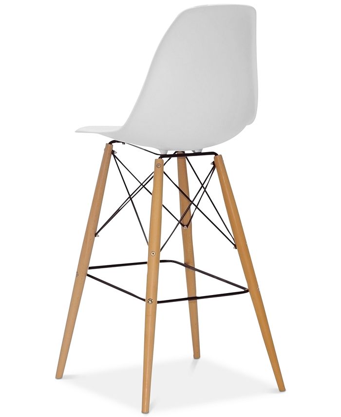 Furniture Sehrish Shell Stool, Quick Ship - Macy's