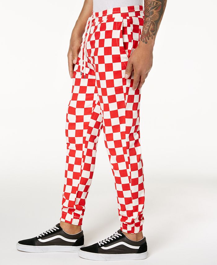 Jaywalker Men's Check-Print Jogger Pants - Macy's