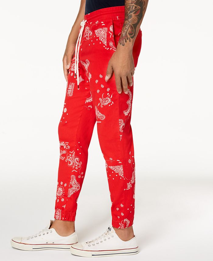 Jaywalker Men's Paisley-Print Jogger Pants - Macy's