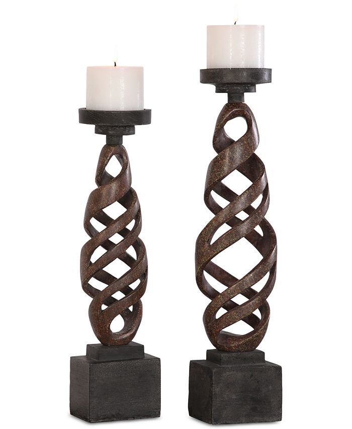 Uttermost Abrose Rust Candle Holders, Set of 2 - Macy's