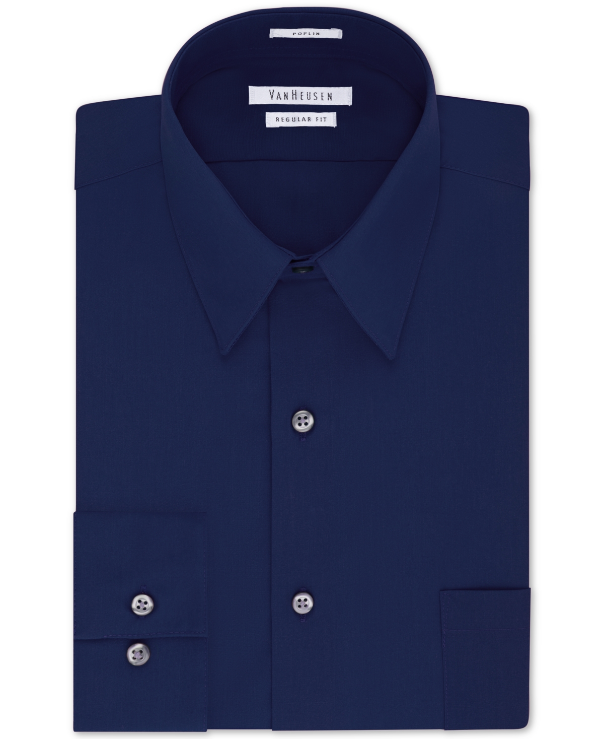 Click here for Van Heusen Mens Regular Fit Point Collar Poplin Dr... prices