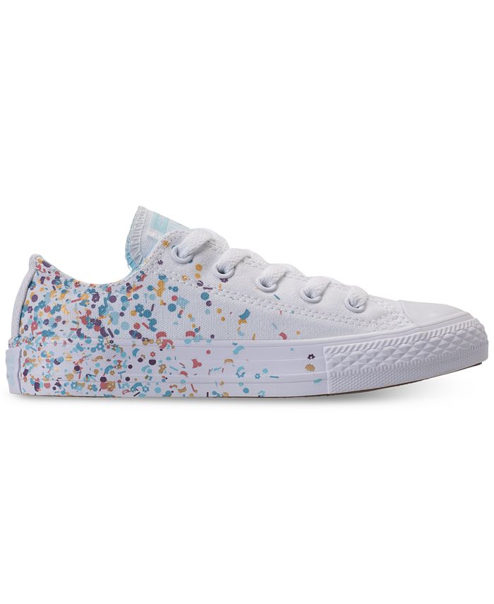 Converse Girls' Chuck Taylor All Star Ox Confetti Casual Sneakers from ...