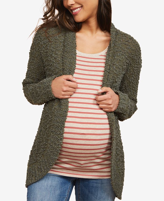 Motherhood Maternity Open-Front Cardigan - Macy's