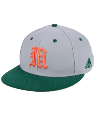 adidas Miami Hurricanes On-Field Baseball Fitted Cap - Macy's