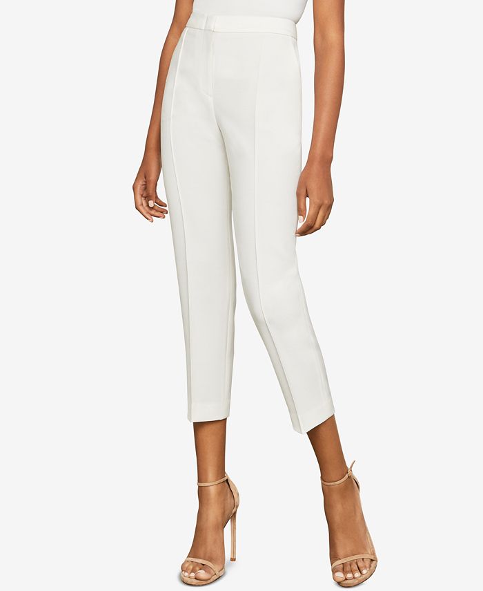 BCBGMAXAZRIA Cropped High-Rise Pants - Macy's