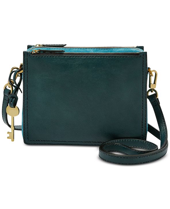 Fossil Campbell Mini Leather Crossbody & Reviews - Handbags ...