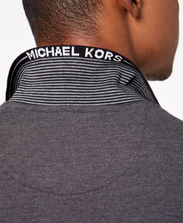 Michael Kors Men's Long-Sleeve Stretch Polo - Macy's