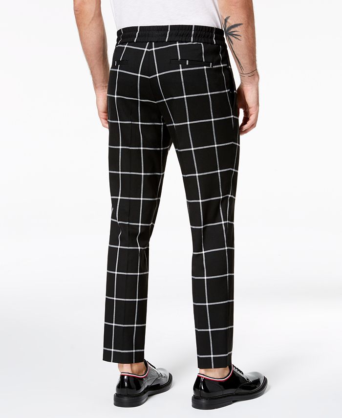 INC International Concepts INC Men's Cropped Windowpane Pants, Created ...