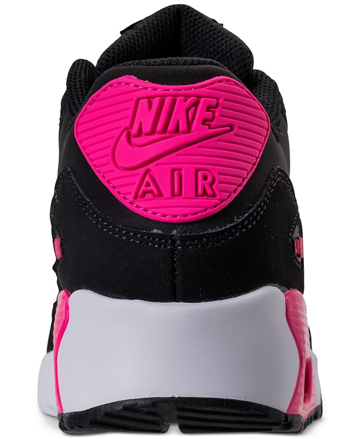 Nike Girls' Air Max 90 Leather Running Sneakers from Finish Line - Macy's