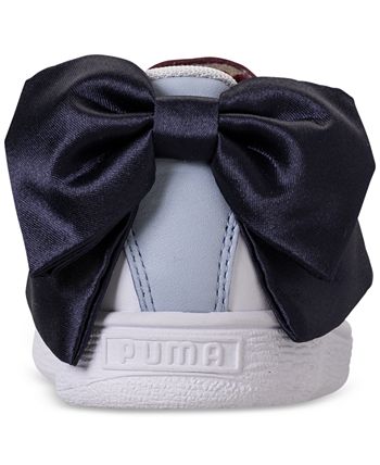 Puma Women's Basket Bow Casual Sneakers from Finish Line - Macy's