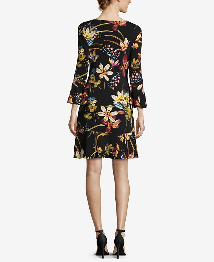 ECI Printed Tie-Waist Dress - Macy's