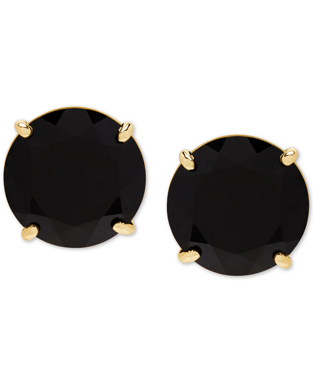 Click here for Onyx (9mm) Stud Earrings in 14k Gold - Gold prices