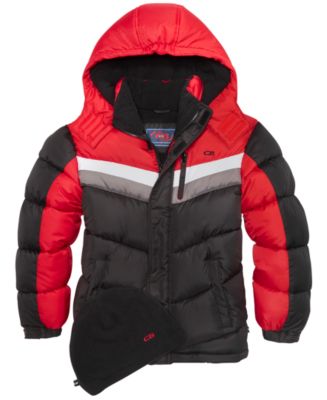 CB Sports Hooded Colorblocked Puffer Coat, Big Boys - Macy's