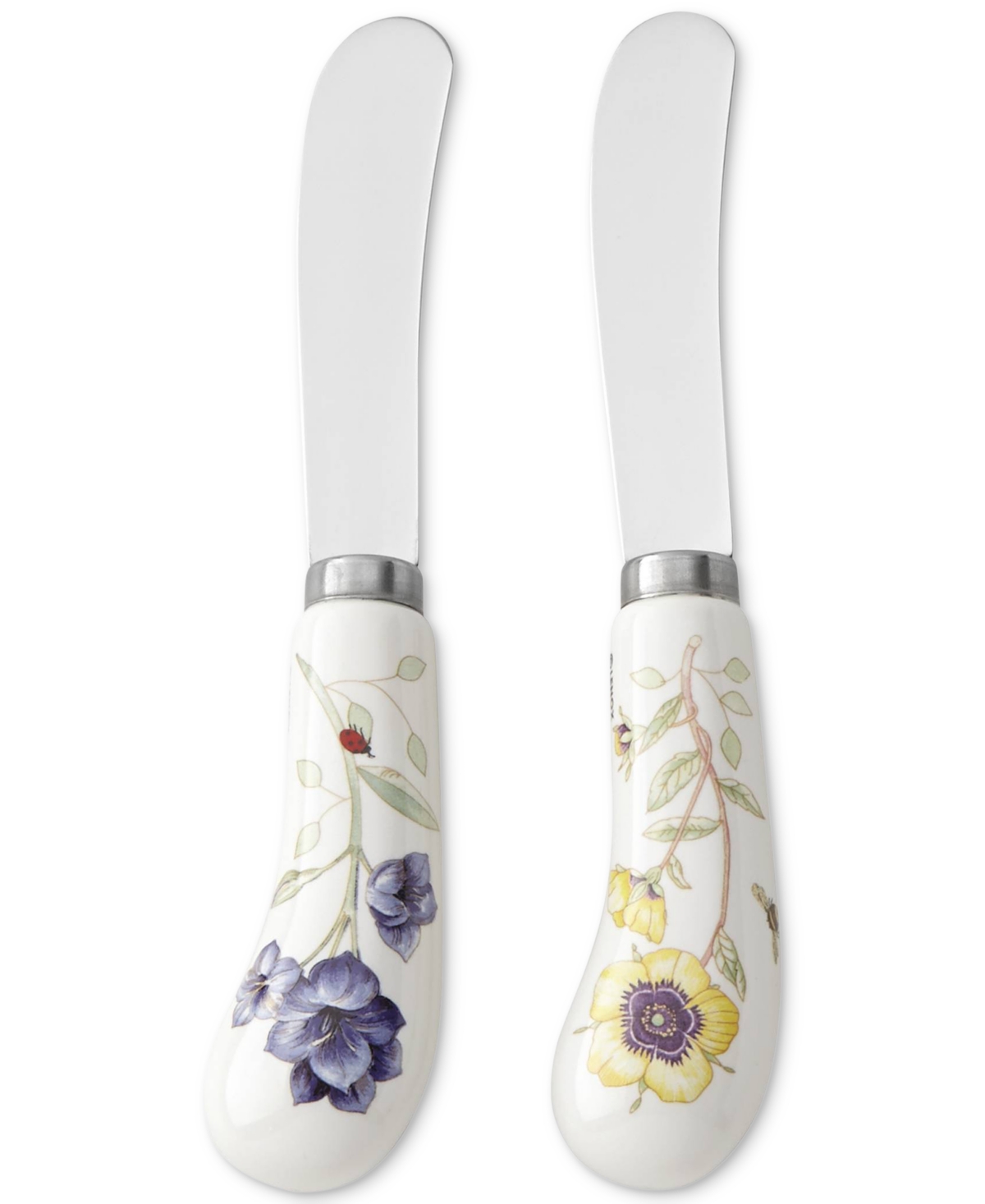 Click here for Lenox Butterfly Meadow Spreaders  Set of 2 - White... prices