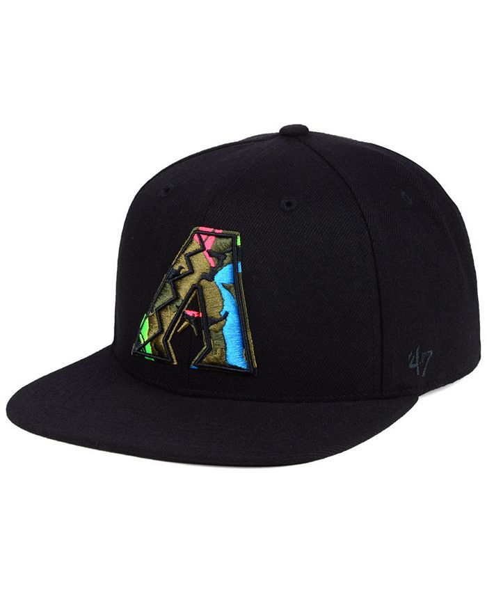 '47 Brand Arizona Diamondbacks Camfill Neon Snapback Cap - Macy's