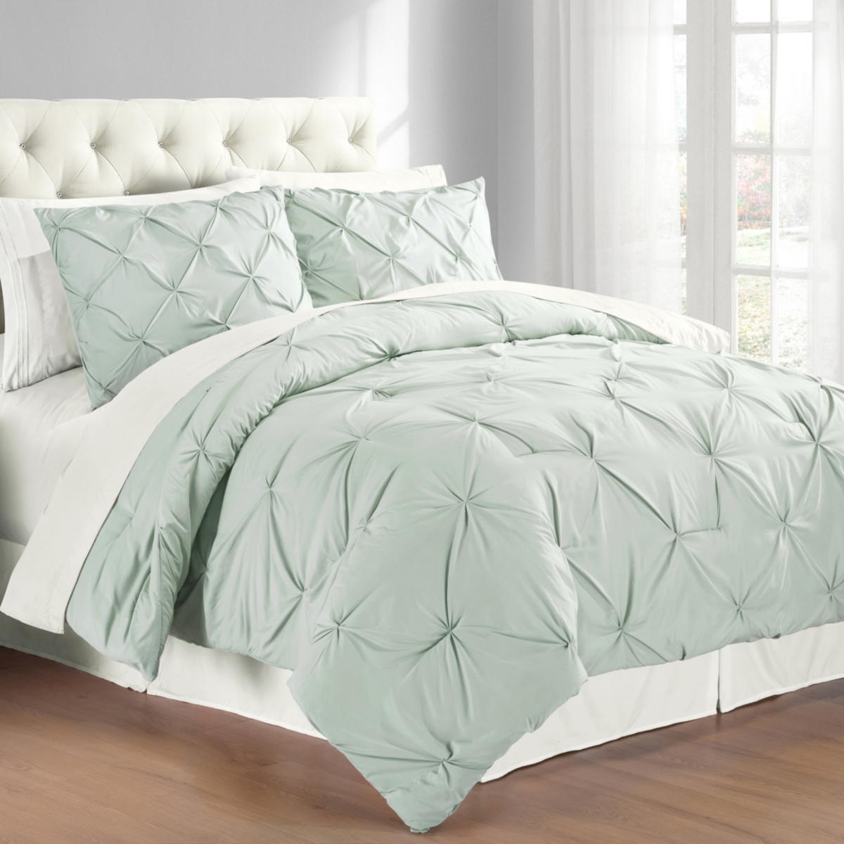 Click here for Cathay Home Inc. Premium Collection Pintuck 2-Pc.... prices