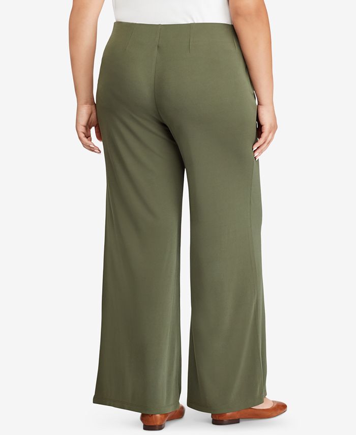 Lauren Ralph Lauren Plus Size High-Rise Pants - Macy's