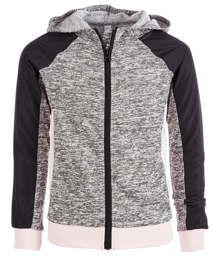 Ideology Big Girls Plus Colorblocked Zip Up Hoodie Created For Macys