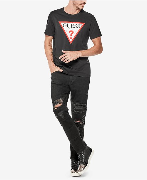 GUESS Men's Classic Logo T-Shirt & Reviews - T-Shirts - Men - Macy's
