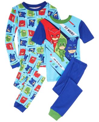 PJ Masks Big Boys 4-Pc. PJ Masks Cotton Pajamas Set - Macy's