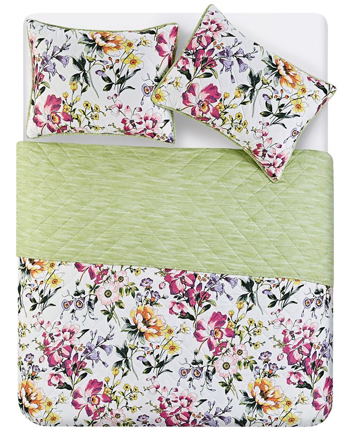 VCNY Home Brooke Reversible 3-Pc. Queen Quilt Set - Macy's