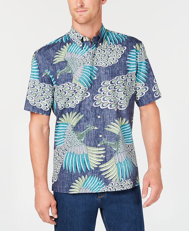 Reyn Spooner Men's Osaka Dream Reverse-Print Pocket Shirt & Reviews ...