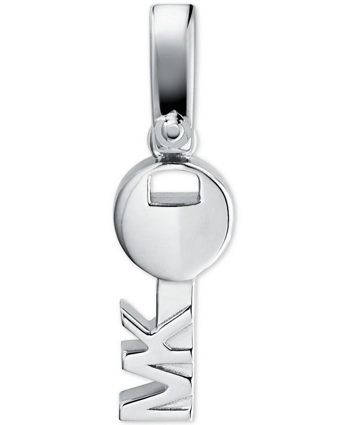 Michael Kors Sterling Silver Key Charm - Macy's