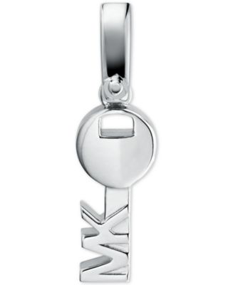 Michael Kors Sterling Silver Key Charm - Macy's