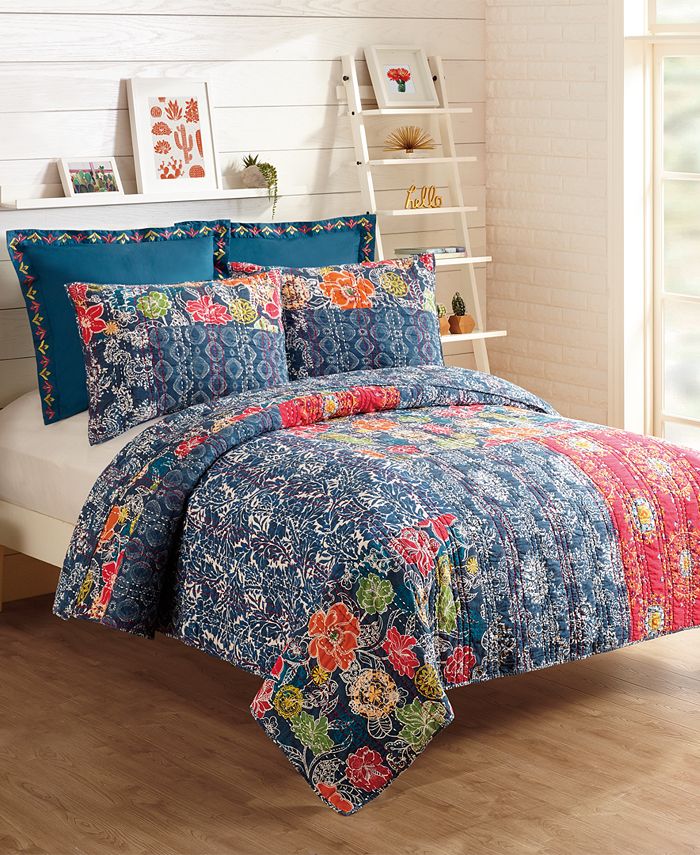 Peking Kayla Full/Queen Quilt - Macy's