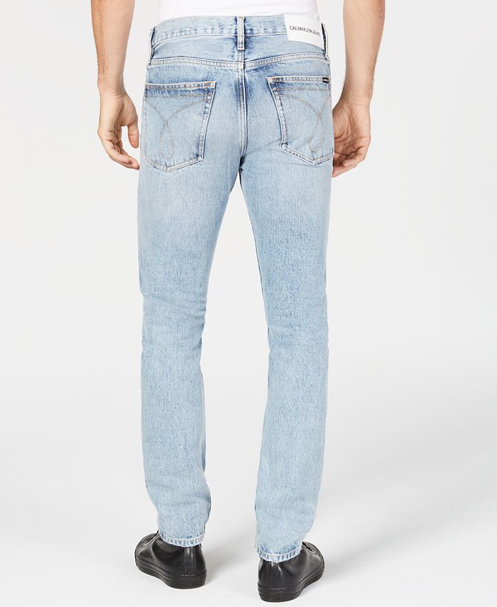 Calvin Klein Jeans Men's Tash Slim-Fit Patch Jeans - Macy's