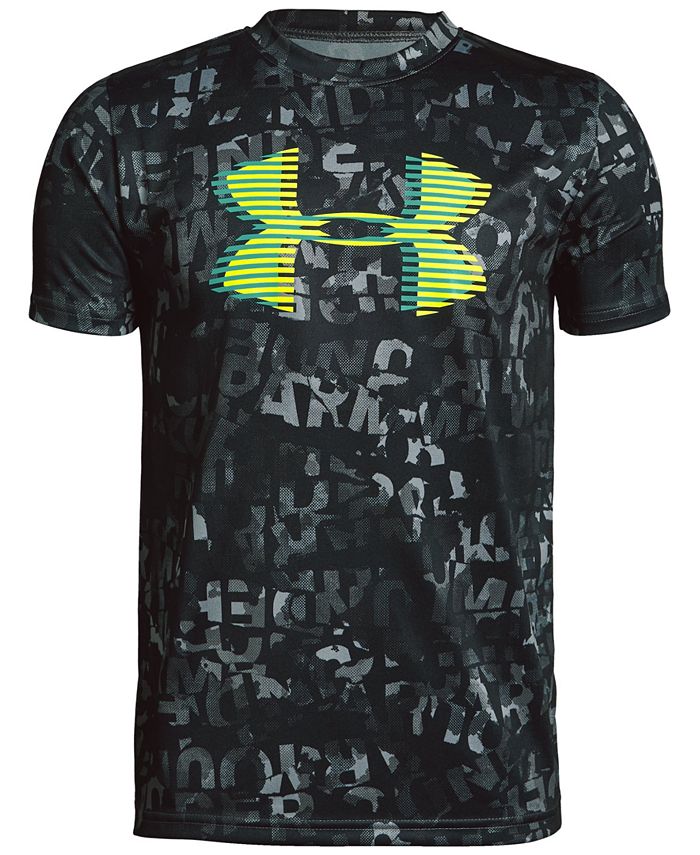 Under Armour Big Boys Printed Logo-Print T-Shirt - Macy's