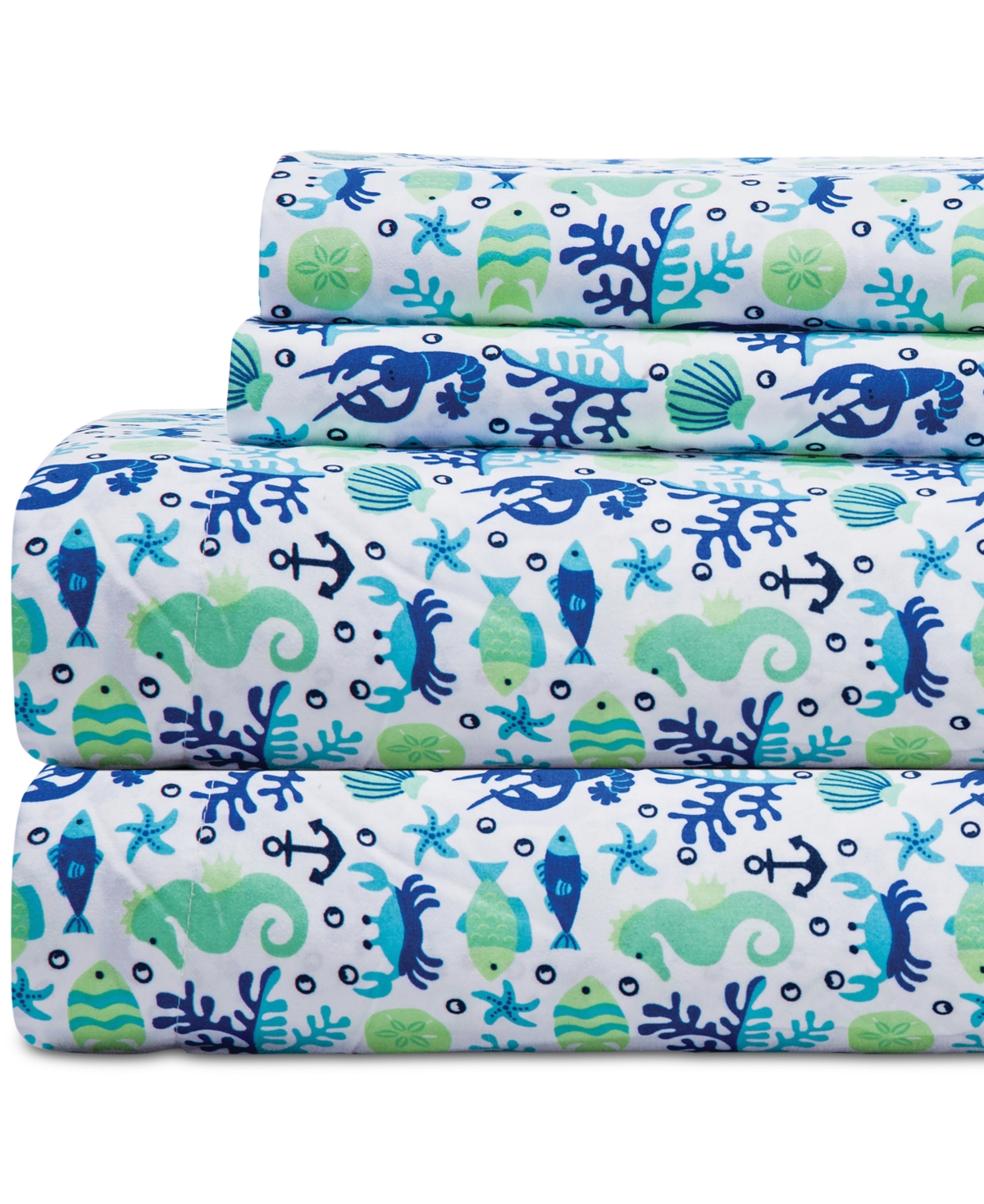 Click here for Beatrice Home Fashions Coastal Printed 4-Pc. Sheet... prices