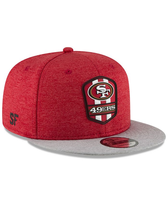 New Era San Francisco 49ers On Field Sideline Road 9FIFTY Snapback Cap ...