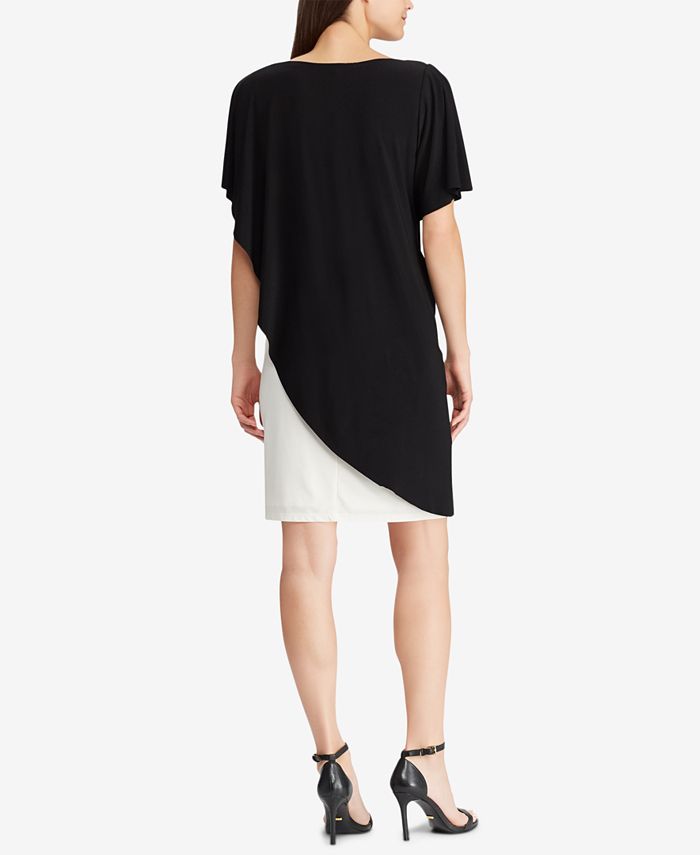 Lauren Ralph Lauren Two-Tone Dress - Macy's