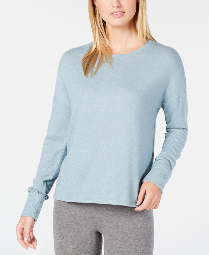 Alfani Brushed Hacci Knit Pajama Top, Created for Macy's - Macy's