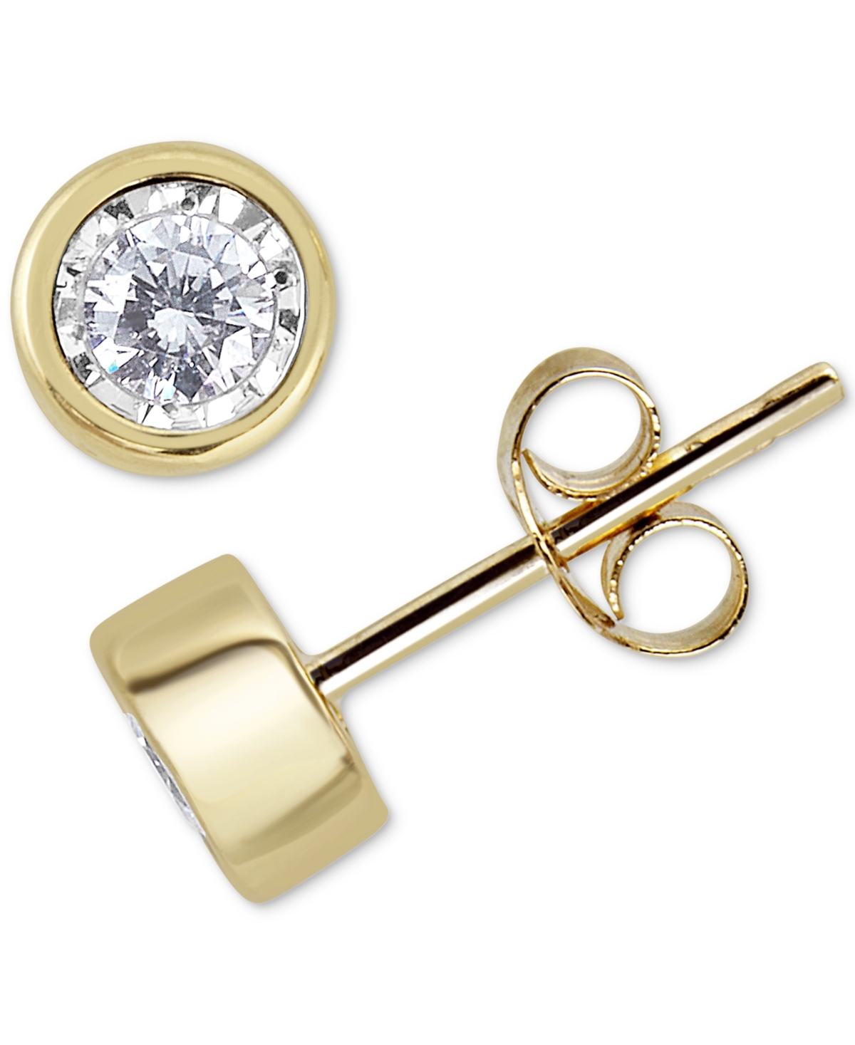 Click here for Diamond Bezel Stud Earrings (1/2 ct. t.w.) in 14k... prices