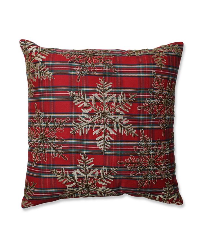 Pillow Perfect Stuart Red 18" Throw Pillow - Macy's