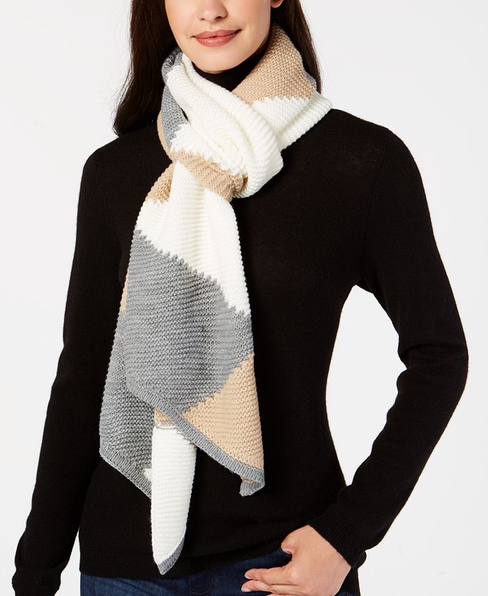 Vince Camuto Triangle Patchwork Muffler - Macy's