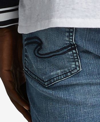 Silver Jeans Co. Men's Taavi Slim Fit Stretch Ripped Jeans - Macy's