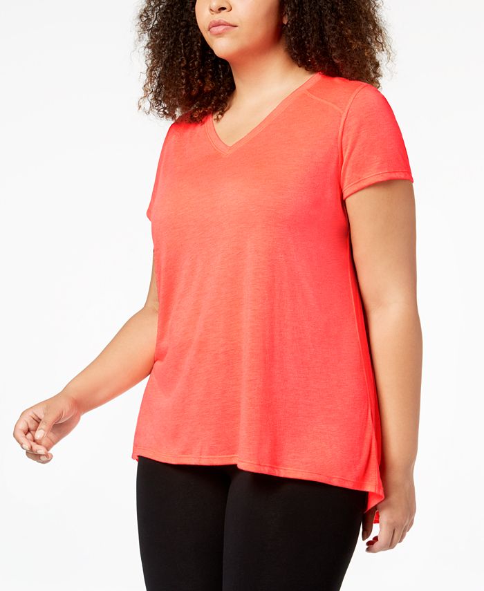Calvin Klein Plus Size Draped-Back Top - Macy's
