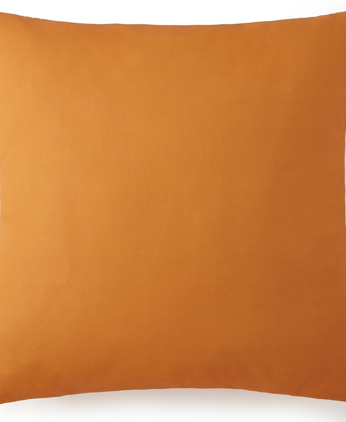 Colcha Linens Nautical Board Euro Sham - Solid Orange - Macy's