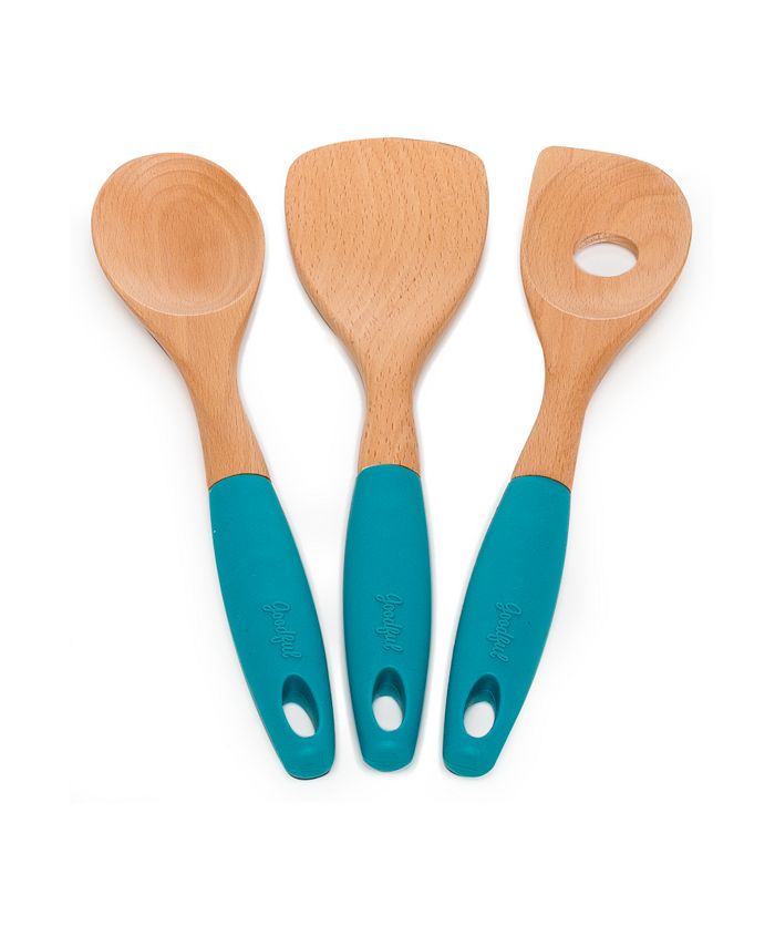 Goodful 3-Pk. Beechwood Utensils, Created for Macy's - Macy's