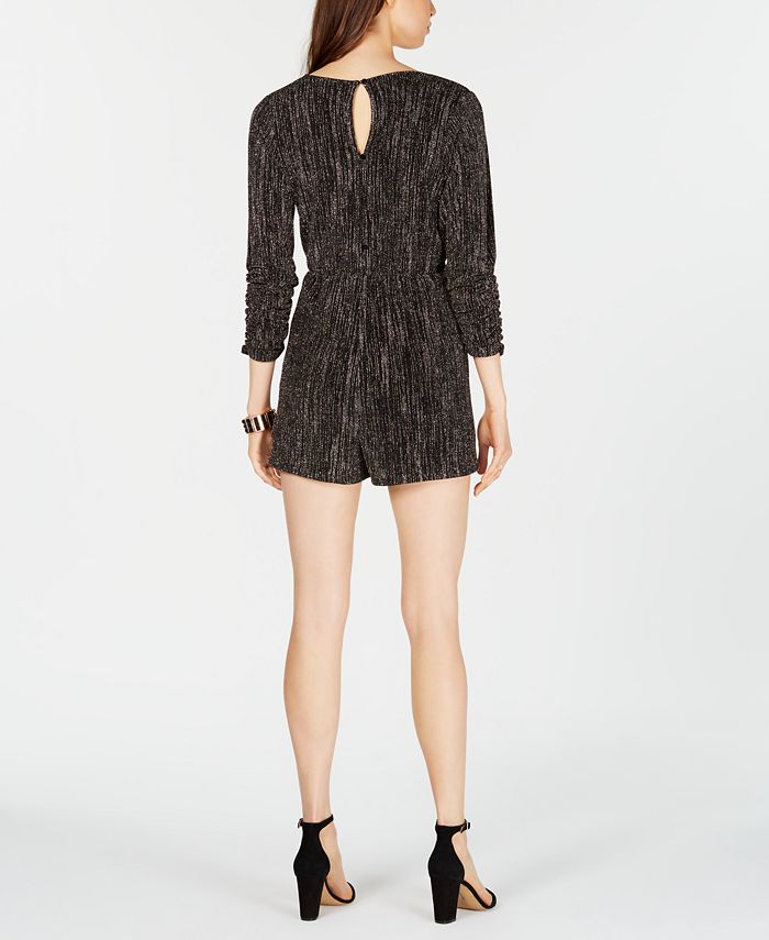 19 Cooper Metallic Twisted Romper - Macy's