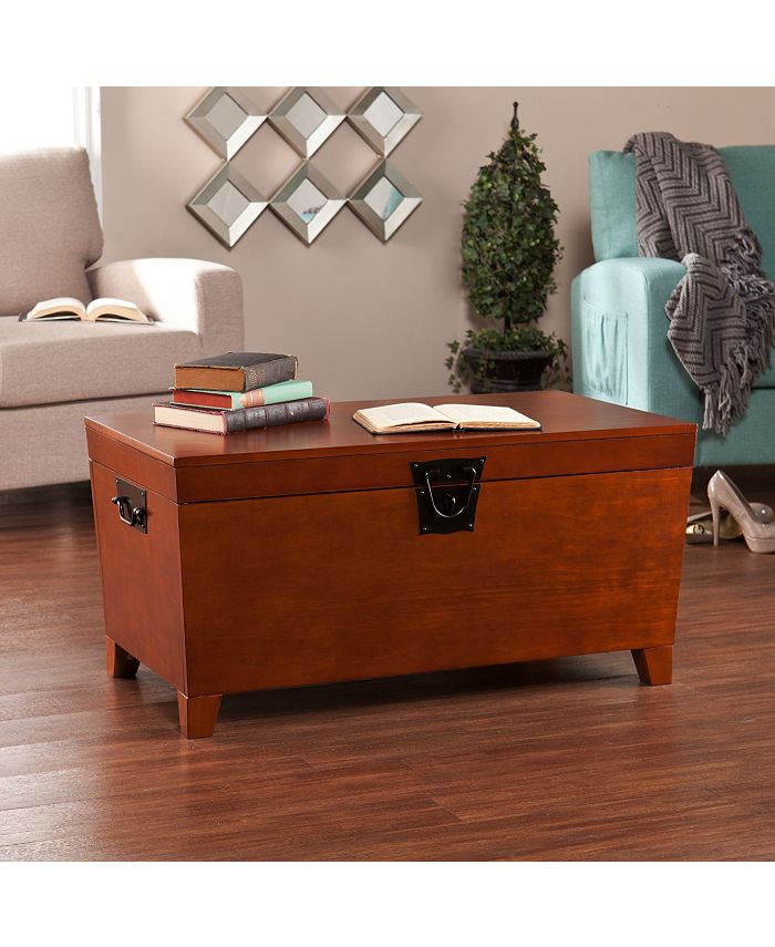 Southern Enterprises Pyramid Trunk Cocktail Table - Macy's